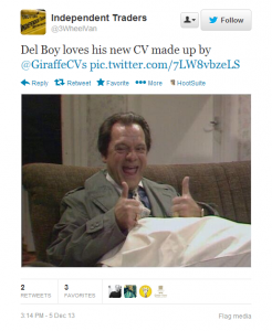 Derek Trotter CV | Del Boy CV | Only Fools and Horses CV | OFAH CV