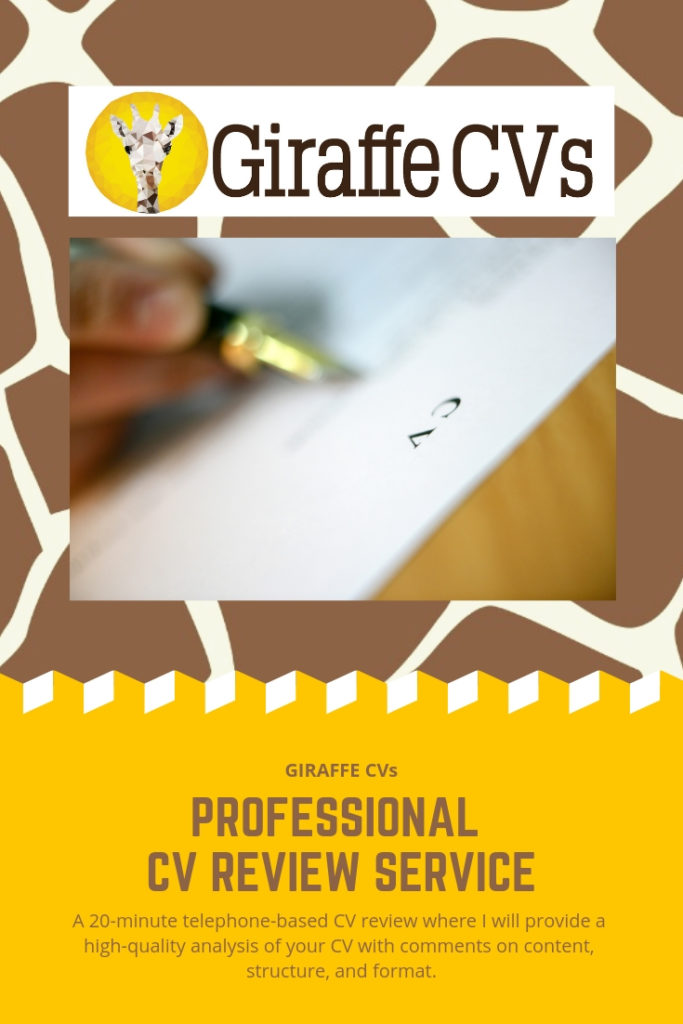 Professional CV Review Service (telephone-based) - Giraffe CVs